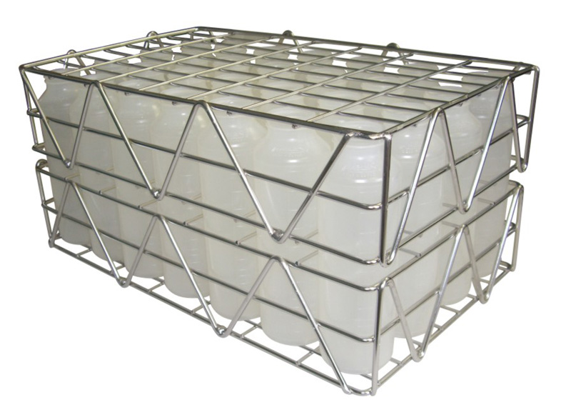 20 PLACE STAINLESS STEEL BOTTLE CRATE SINGLE ROW | Rodent & Rabbit ...